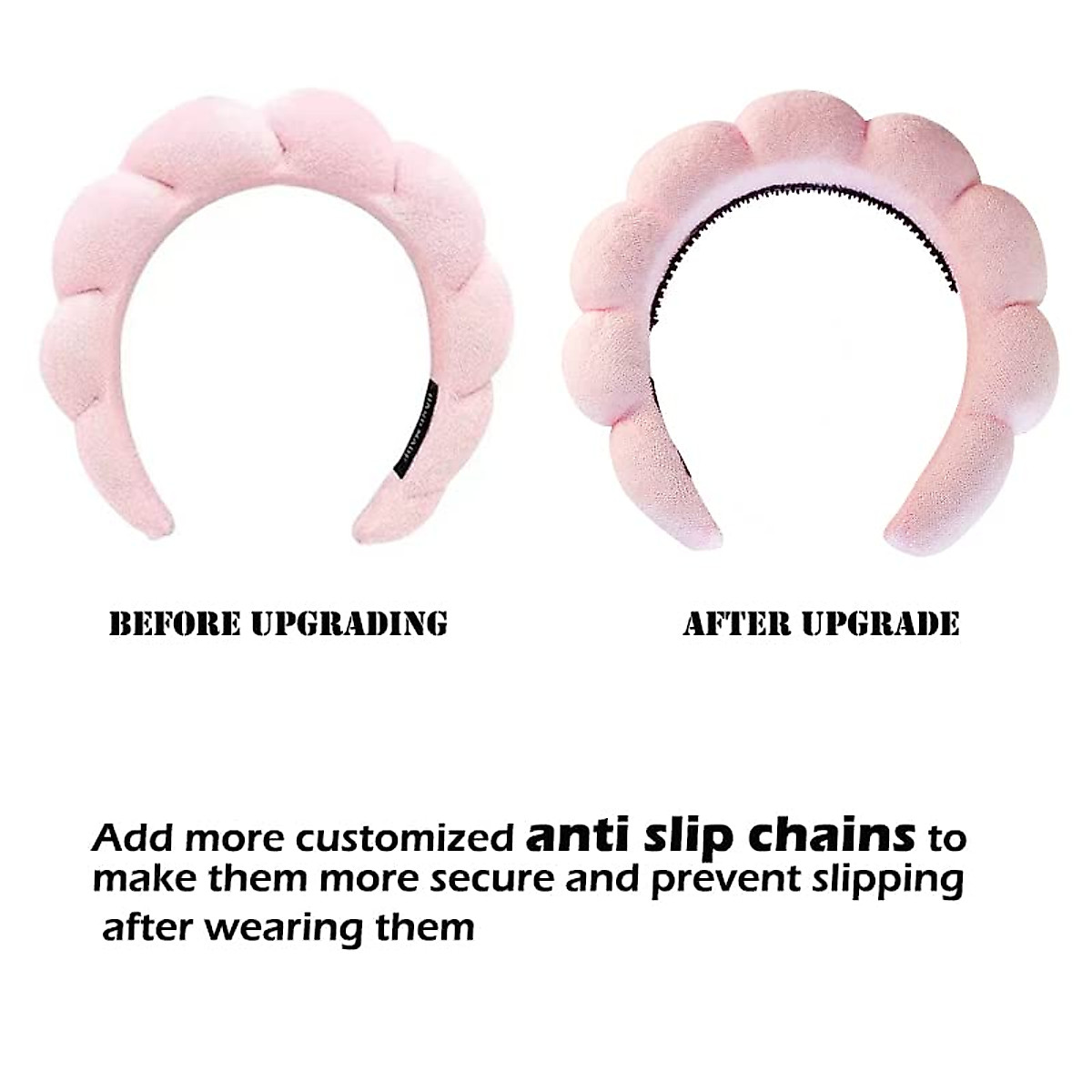 CHAOBANG 1Spa Headband and 2 Wristbands for Washing Face，decoration，Spa，Face Washing,Makeup Removal, Shower, Skincare,Hair Accessories，Terry Towel Cloth Fabric,Non slip