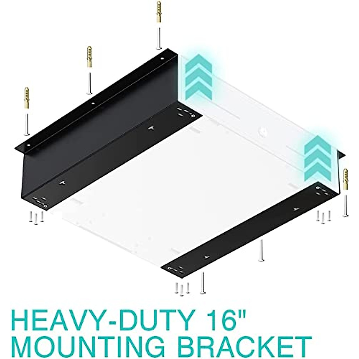 Skywin Cash Drawer Under Counter Mounting Brackets - Heavy Duty Steel Mounting Brackets for Installation of 16" Cash Registers Drawer Under The Counter (1)