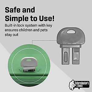 Exterminators Choice - Large Rat Bait Station Boxes with 1 Key - Heavy Duty Mouse Trap Poison Holder - Great for Catching Rats and Mice - Pest Control - Durable and Discreet