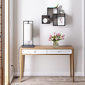 Ballucci Modern Interlocking Cube Floating Shelves, Wall Mount Wood Square Shelves for Living Room, Bedroom, Bathroom, Easy to Install Wall Decor Box Shelves, Black