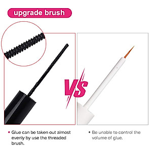 CALAILIS Cluster Lash Glue,DIY Individual Lash Glue, Lash Cluster Glue, Super Strong Hold 48 Hours for Cluster Lashes, Waterproof Sensitive Glue, Latex Free