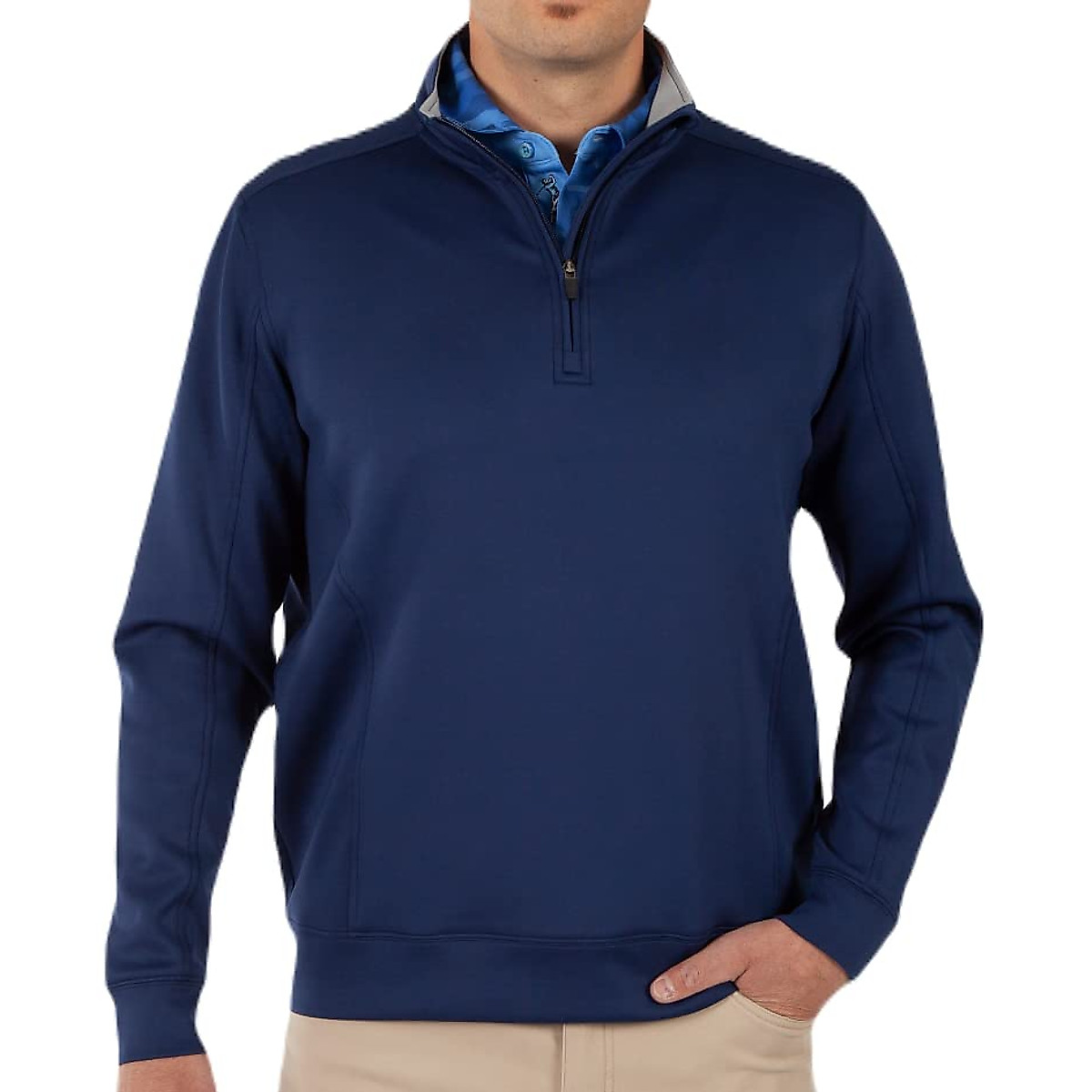 Bobby Jones Performance RTJ Quarter-Zip Pullover (Medium, Summer Navy)