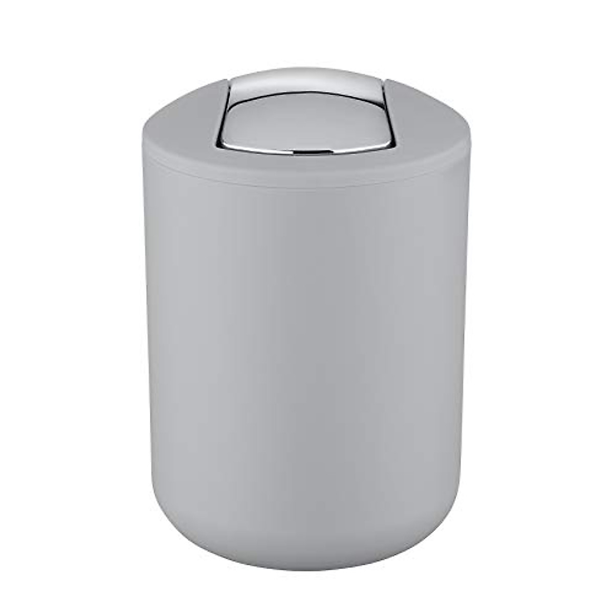 WENKO 22249100 Swing Cover bin, 14 x 14 x 21 cm, Grey