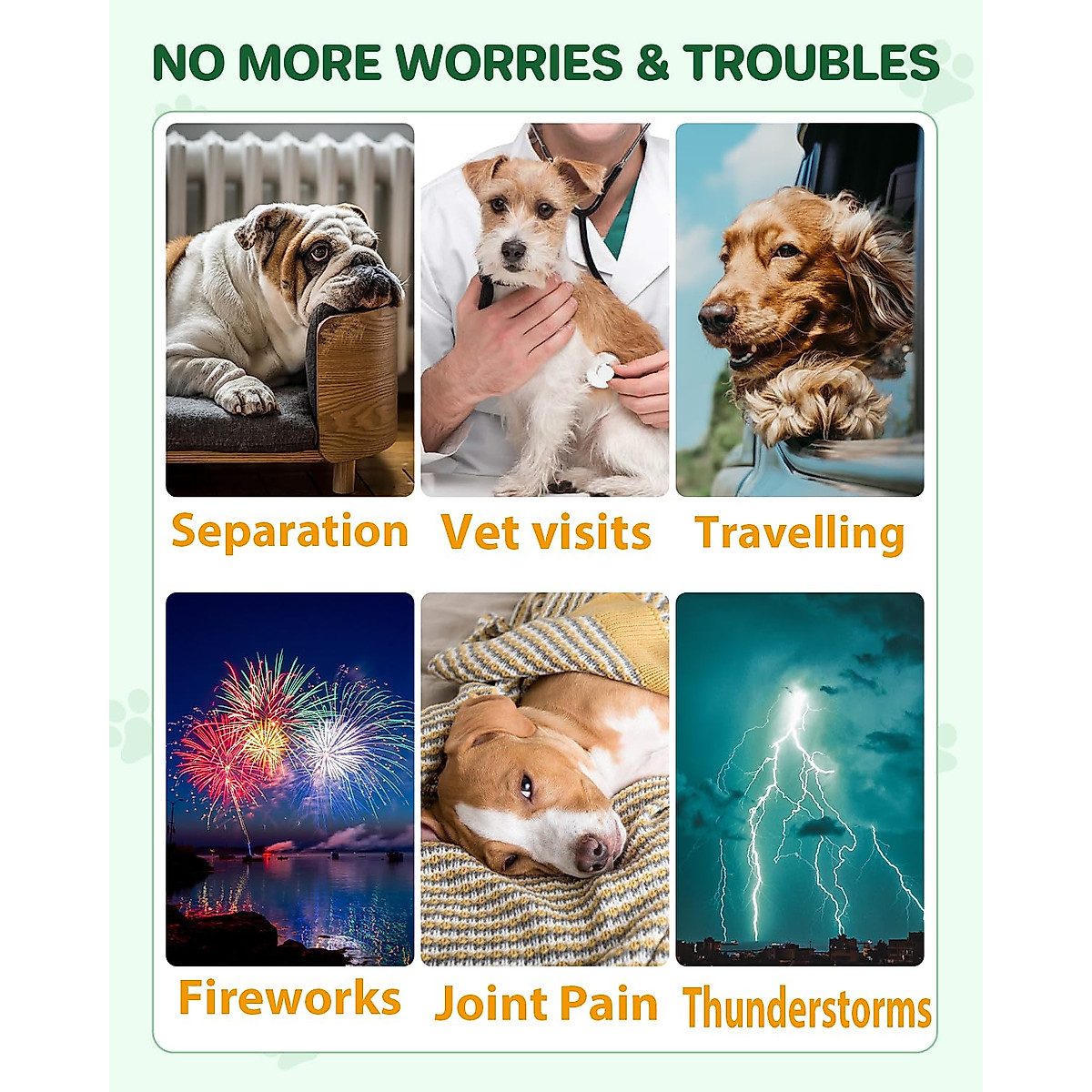 Hemp Calming Chews for Dogs - Dog Calming Treats - Dog Calming Chews - with Valerian Root, Melatonin - Calming Treats for Dogs - Helps with Thunder, Fireworks, Travelling - 120 Chews, Chicken Flavor