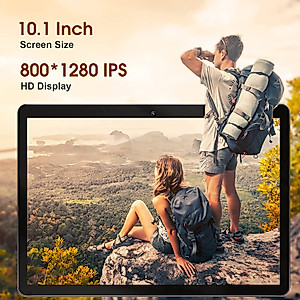 SGIN 10.1 Inches Tablet, 2GB RAM 32GB Storage, Quad-Core Processor 1.6GHz Android 12, IPS Touch Screen, HD 2+5MP Dual Camera, 8 Hours Battery, WiFi, Bluetooth, 32GB TF Card Slot, Black