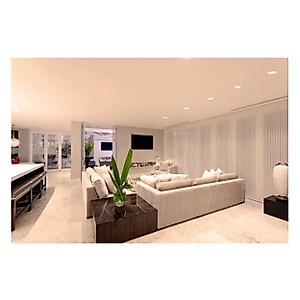 EcoSmart 5/6 in. Bright White Integrated LED Recessed Trim (4-Pack), NB01cA10FR1-309