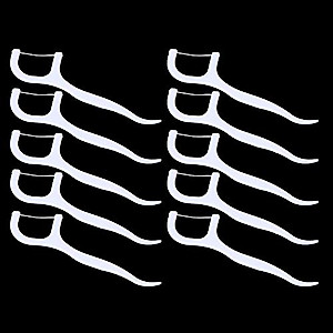 Flossers,Dental Floss,Floss Picks,Dental Floss Picks,YIMART 200pcs Dental Floss Flosser Picks Toothpicks Teeth Stick Tooth Cleaning Interdental Brush Dental Floss Pick Oral Hygiene Care (200 Count)