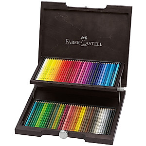 Faber-Castell 110072 – Wooden Case with 72 Polychrome Ecopencils, Multi-Coloured