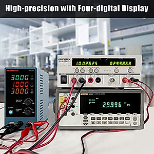 Adjustable DC Power Supply (0-30 V 0-10 A) with Output Enable/Disable Button HANMATEK HM310 Mini Variable Switching Digital Bench Power Supply with USB Charging