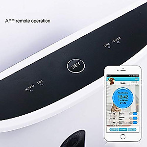 ZZK Intelligent Feeder Automatic Feeding Cats and Dogs pet Food Distributor rationing Feeder Surveillance Camera,C