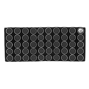 888 Display USA - 100 Black Foam Gem Jars Showcase with 2 pcs of Black Stackable Display Tray