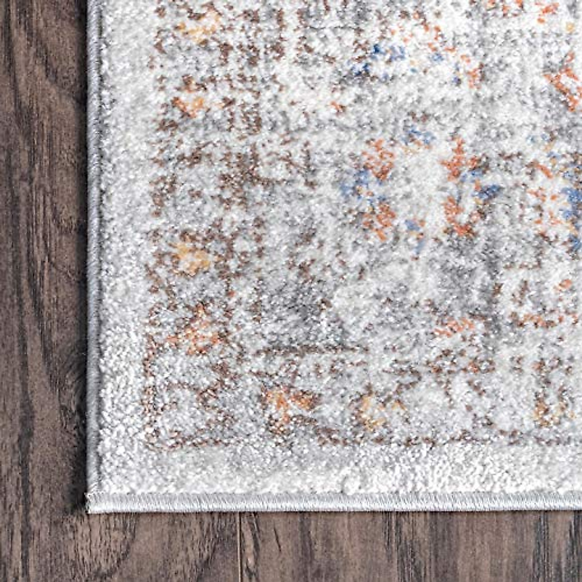 nuLOOM Jacquie Vintage Floral Area Rug, 4' x 6', Silver