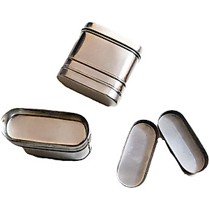 Awadh Chunauti for Khaini Box Pack Of 2 | Stainless Steel Box Chunauti | Chunadani Surti/Khaini Chunauti Dibbi |B0BRWD4632