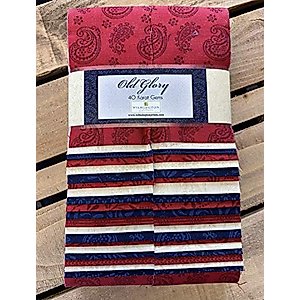 Wilmington Prints Old Glory-40 Karat Gems, White