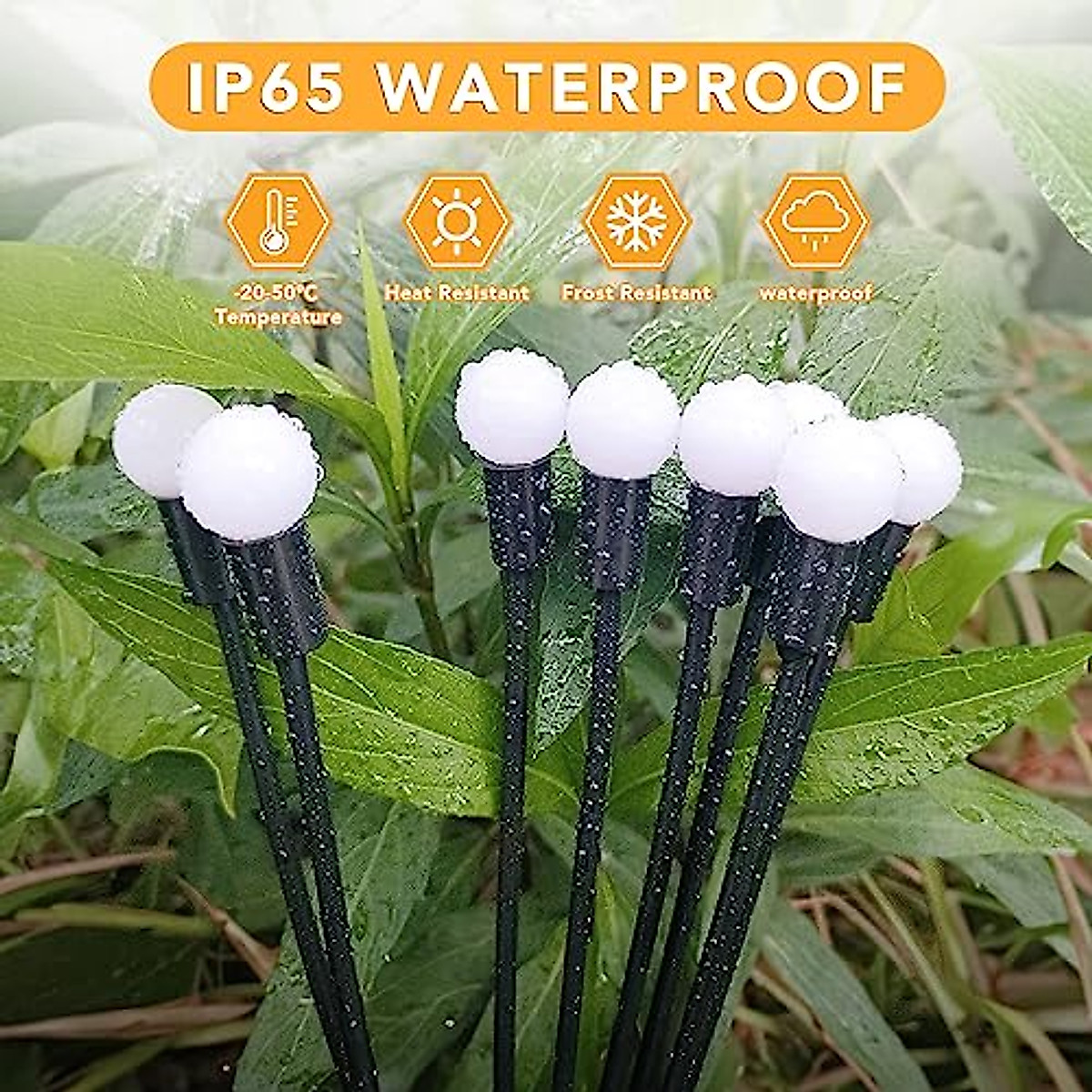 8 Pack Solar Firefly Lights Outdoor, 8 LED Swaying Firefly Garden Lights with Remote Control, 8 Flashing Modes, Waterproof Solar Powered Fairy Lights Outdoor for Landscape Yard Patio Pathway Lawn