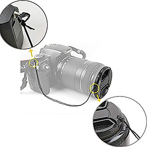 Center Pinched R5 R6 Lens Cap for Canon RF 24-105 mm f/4L and RF 24-105mm f/4-7.1 Lens for Canon EOS R5 R6 EOS R RP Digital Camera, Fire Rock Snap-On 67mm+77mm Camera Lens Cap-1+1Packs