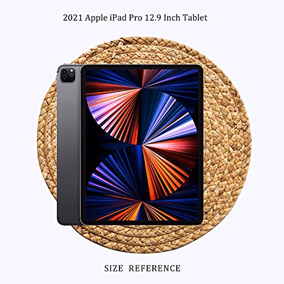 CY SISTERS Round Placemats Set of 6 Rattan Placemats Woven Placemats 13.5 Inch Natural Hyacinth Wicker Placemats Farmhouse Boho Circle Braided Heat Resistant Outdoor Placemats Patio Table Place Mats