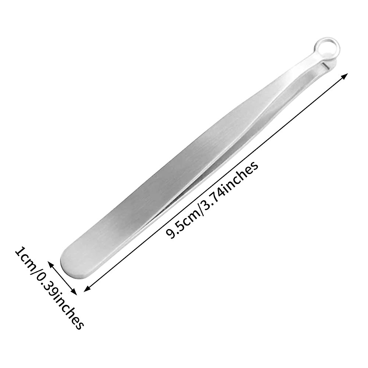 Universal Nose Hair Trimming Tweezers,Stainless steel Long Tweezers,Round Head Grooming Scissor Eyebrow Clippers Trimmer for Brow, Nasal