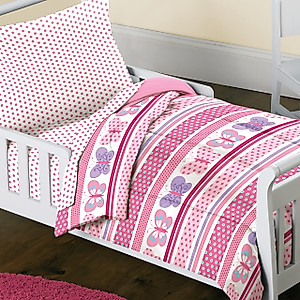 Dream Factory Butterfly Dots Comforter Set, Toddler, Multi