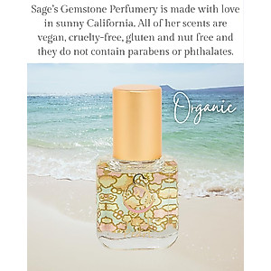 Pearl Organic Perfume Oil Extract Roll-On by Sage- 1/4 oz, Vegan & Cruelty-Free, Subtle Scent, Vanilla, Sandalwood, Musk