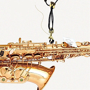 Miwayer Sax Neck Strap Professional Saxophone Harness Leather Padded Soft Neck Sling Adjustable For Baritone Alto Tenor Soprano Baritone And Bari Sax