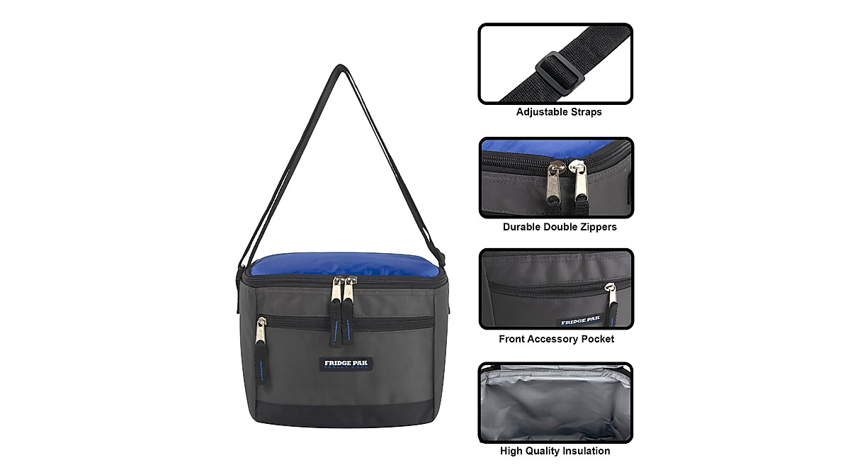 Fridge Pak 6 Can Cooler Bags Insulated Soft Cooler Lunch Bag for Men ...