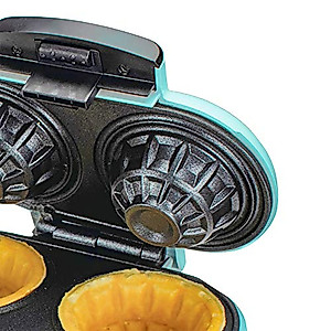 Brentwood Appliances TS-1402BL Double Waffle Bowl Maker, Standard, Blue