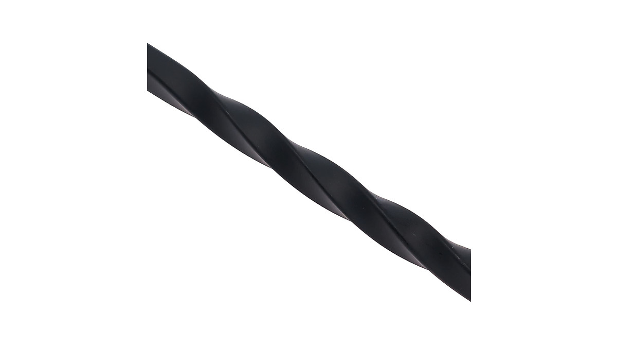 AB Tools 18" Loop Top Twisted Poker Fire Coal Wood Burner Black Steel ...