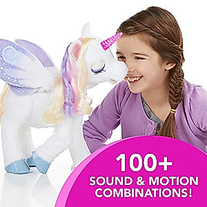 furReal StarLily, My Magical Unicorn Interactive Plush Pet Toy, Light-up Horn, Ages 4 and Up(Amazon Exclusive)