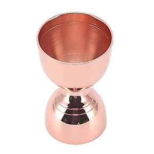 Copper Bell Jigger Premium Double Cocktail Jigger Made from Stainless Steel Bell Jigger Stainless Steel Bar Tool(30/60ml Rose Gold)