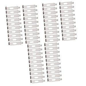 SOLUSTRE Pc Case Pc Case 60 pcs pci Cover Slot Block Back Steel Accessory Computer Bit Output Blank Bracket I Mini L Ventilation Plate for Case Chassis Blanking Deflector Computer Case Computer Case