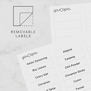 YouCopia SpiceStack Spice Rack Organizer, Adjustable, White