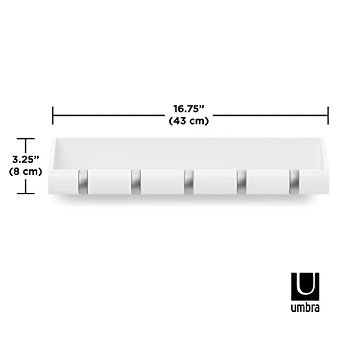 Umbra Cubby Entryway Organizer, White