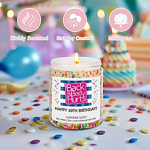 GSPY 60th Birthday Candles, 60th Birthday Gifts for Women, Men - Funny Birthday Gifts for 60 Year Old Woman - 60th Birthday Gifts Ideas, Happy 60th Birthday Gifts for Friend, Sister, Mom, Wife