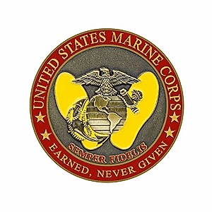 USMC Crucible Challenge Coin - Honoring The Dedication and Sacrifice of United States Marines-Disabled USMC Vet Owned Business