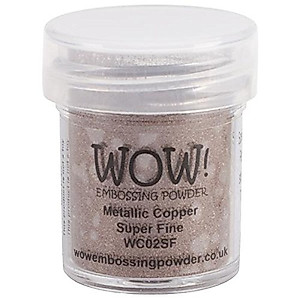 Wow! Embossing Powder Metallic Bundle: Gold, Silver, Platinum and Copper, 15ml (1) (1, Brown)