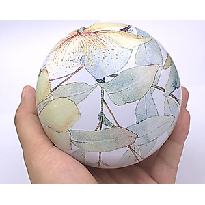 Topwon Powder Case with Powder Puff for Body Powder Container Dusting Powder Case for Baby&Mom (Gloden Flower)