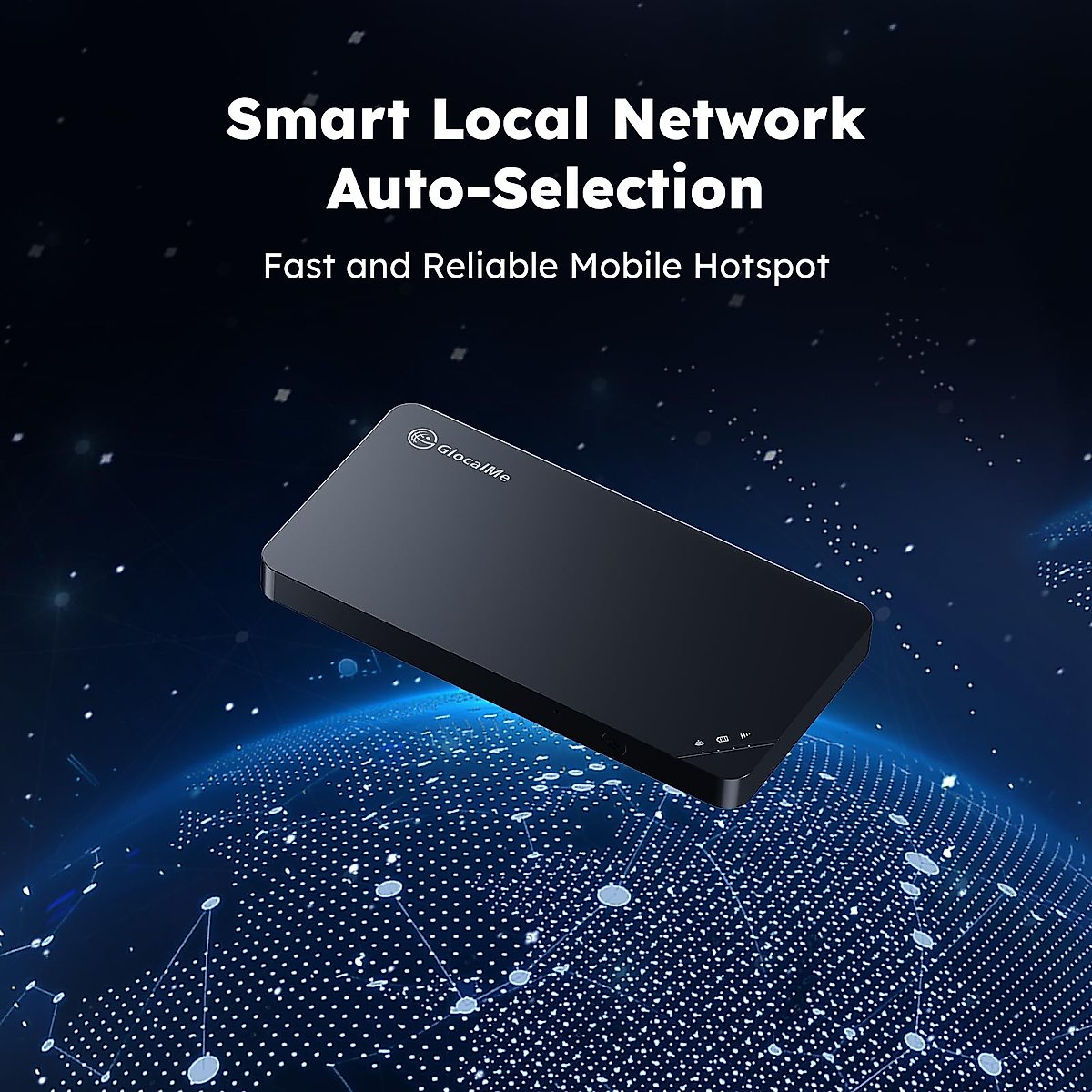 GlocalMe U3 4G LTE Mobile Hotspot, Portable WiFi Hotspot for Travel in 200+ Countries, No SIM Card Needed, Smart Local Network Auto-Selection with Global 1GB Data 90 Days, Pocket WiFi (U3 White)