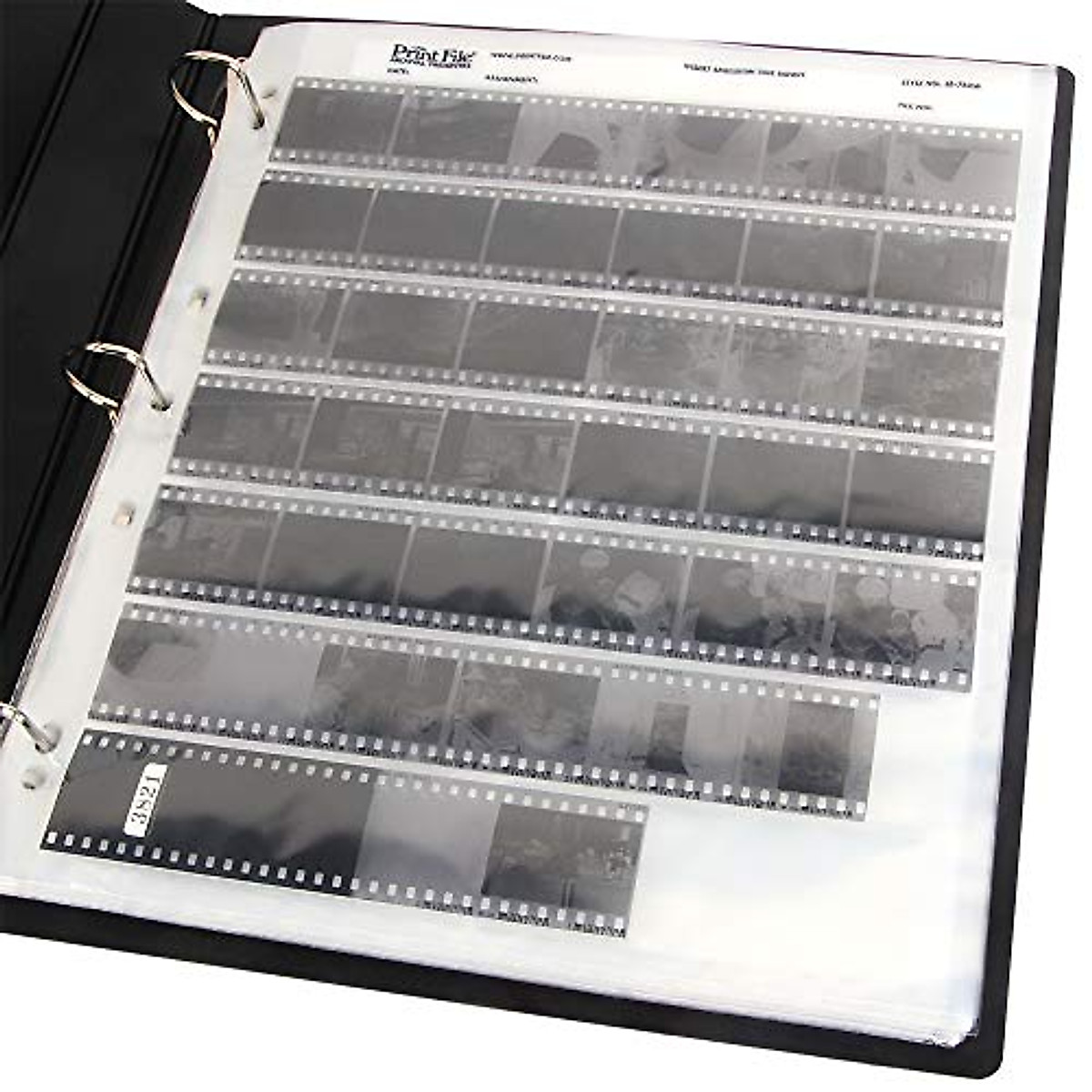 Acid Free Archival Film Bag Album Film Protector Storage Box Archival 3 Ring Binder for Printfile Standard 135 35mm 120 4x5 8x10 Negative Pages Film Bag