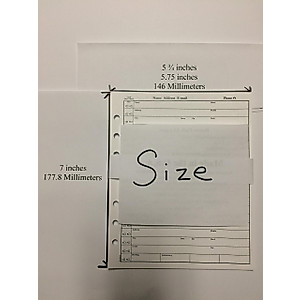 SELPONT 7 Inch Address Book Refill 14 Sheets (28 Pages) fits Many Older Hallmark Books