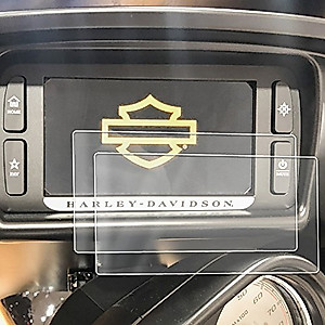 2) 2014-2018 Compatible with Harley Davidson Road Glide Boom Box Motorcycle Screen Saver 2pc Custom Fit Invisible High Clarity Touch Display Protector Minimizes Prints 6.5 Inch