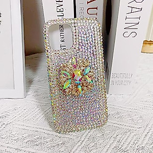 redecarie for Samsung Galaxy Note 10 Diamond Case,3D Handmade Luxury Bling Glitter Shiny Crystal Rhinestone Case with Holder Kickstand for Women Girls Kids Teens