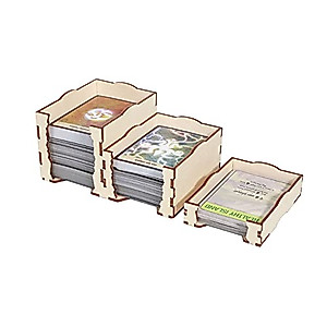 The Broken Token Game Organizer Compatible with Spirit Island - Wooden Game Organizing Box with Multiple Trays