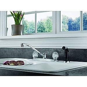 Peerless P225LF Classic Two Handle Kitchen Faucet, Chrome