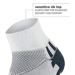 Balega Enduro V-Tech Quarter Socks For Men and Women (1 Pair), Charcoal/Cobalt, Small