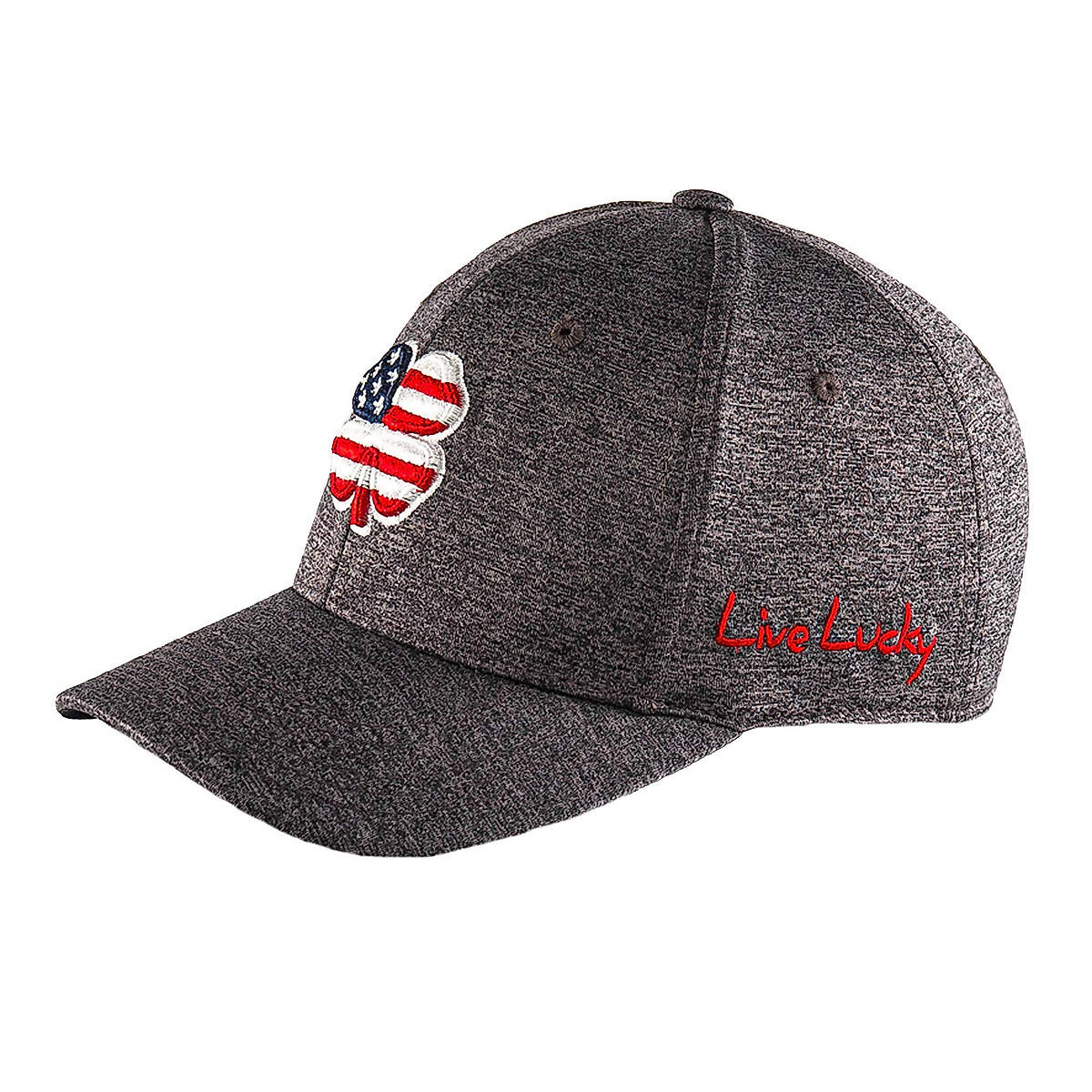 BLACK CLOVER USA Flag Heather Flex Stretch Fitted Cap
