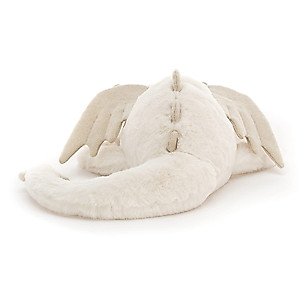 Jellycat Snow Dragon Stuffed Animal, Medium