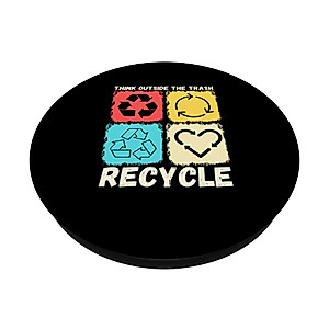 Think Outside The Trash Recycle Waste Management PopSockets Swappable PopGrip