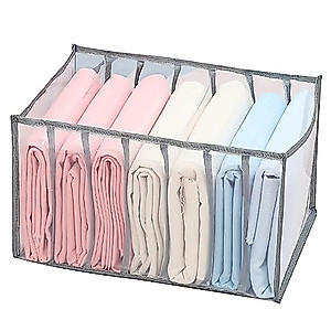 degtnb New Underwear Drawer Organizer, Storage Box Large Capacity Multi-grid Versatile Divided Clothes Storage Box for Underpants, Socks, Lingerie, Ties