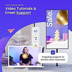 Mandoe Essentials Digital Signage Displays - Digital Signage Player for Digital Menu Board, Electronic Menu Board and Digital Message Board. World-Class Templates & Easy To Use Setup